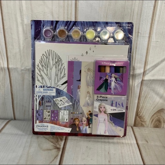 Disney | Toys | Disney Frozen Canvas Painting Activity Set Stickers ...